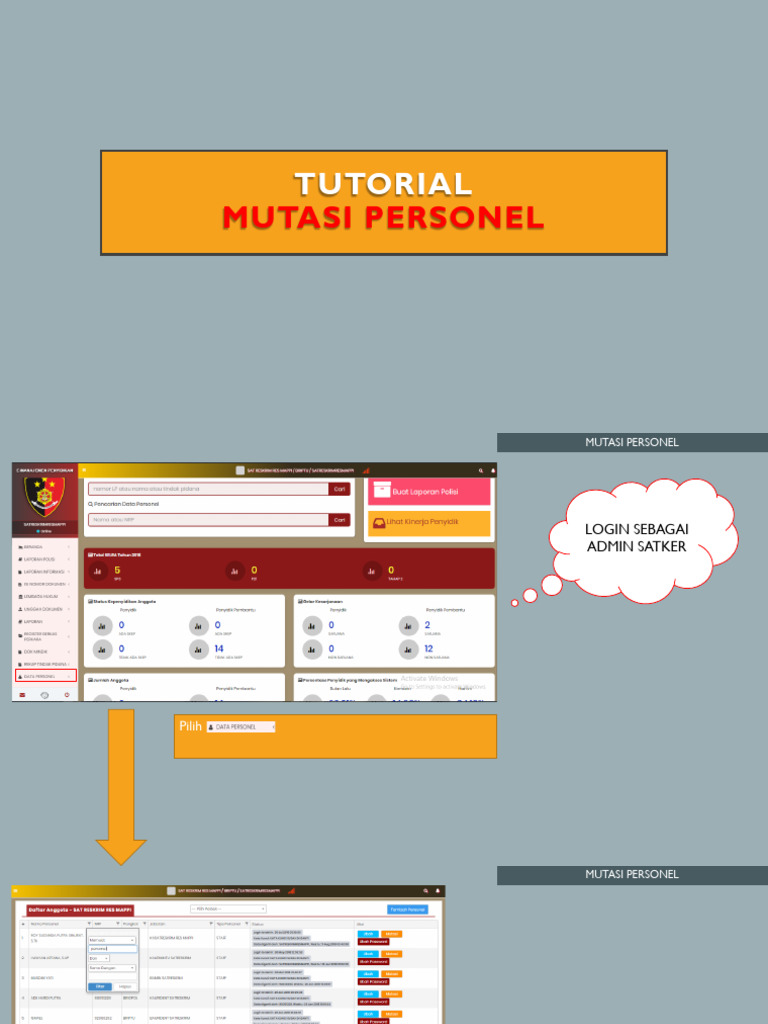 Tutorial Mutasi Personel | PDF