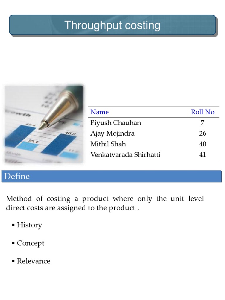 Throughput COSTING | PDF | Inventory | Income Statement