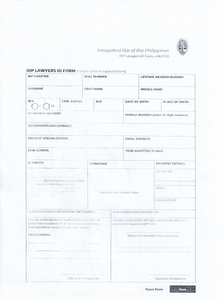 Ibp Forms | PDF