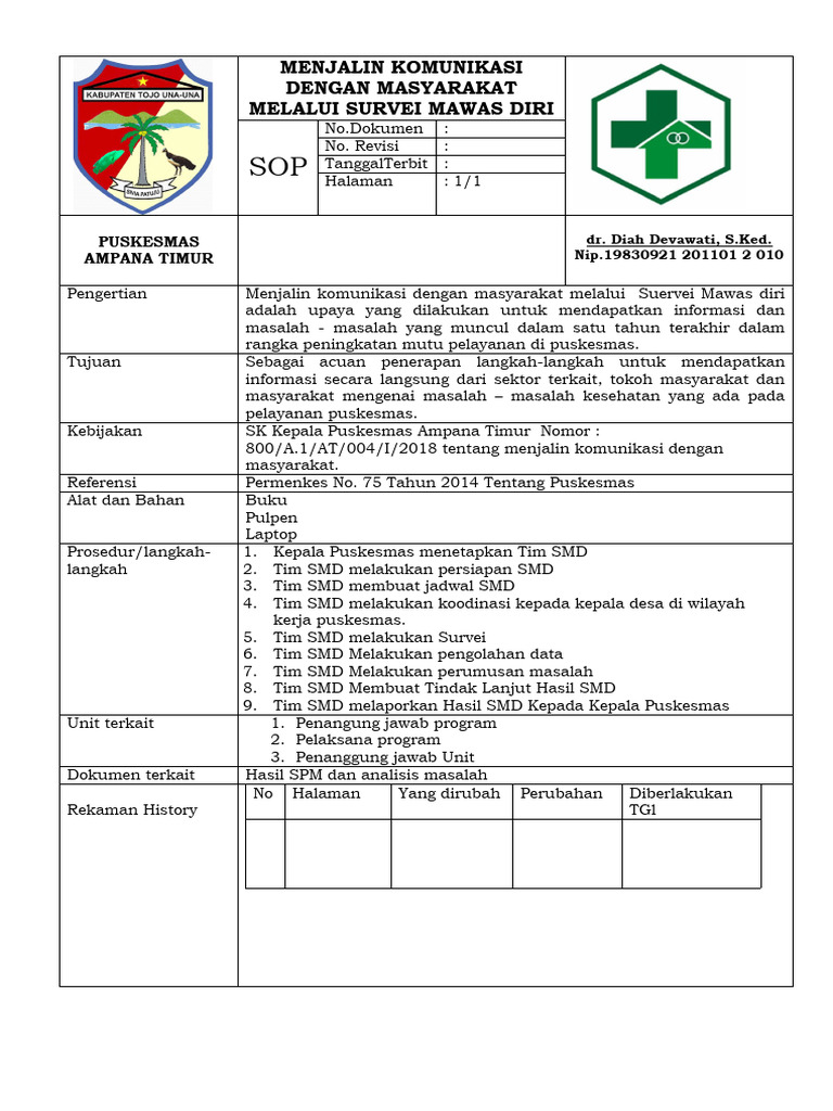 Sop SMD | PDF | Pengembangan Diri