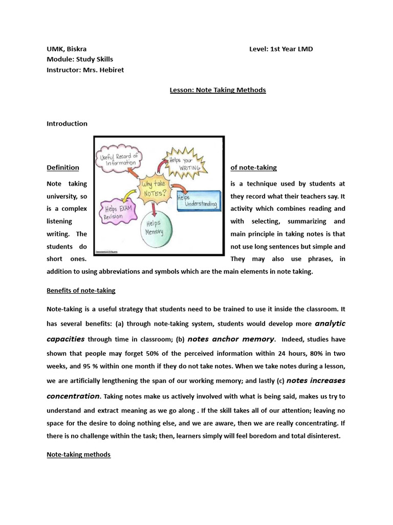 Note Taking Methods | PDF | William Shakespeare | Cognition