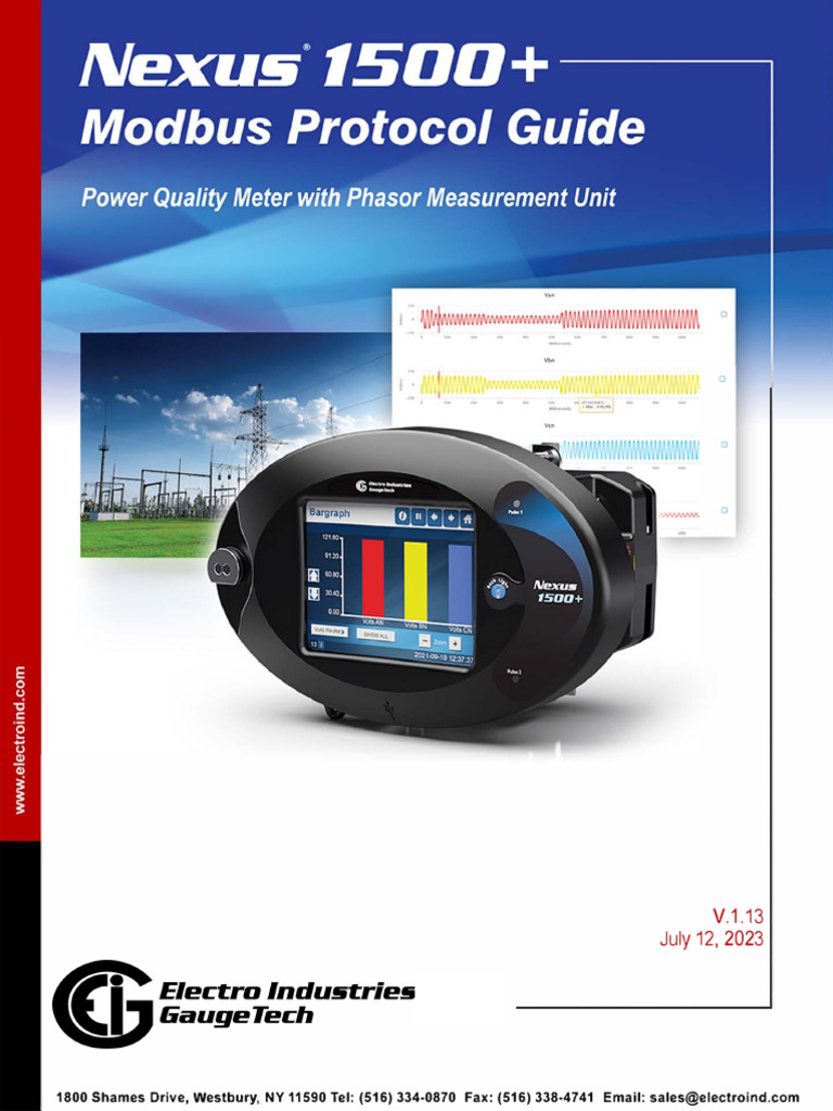 Nexus 1500+ Power Quality Meter Modbus Manual - E154715 | PDF | Computer Data | Computer ...
