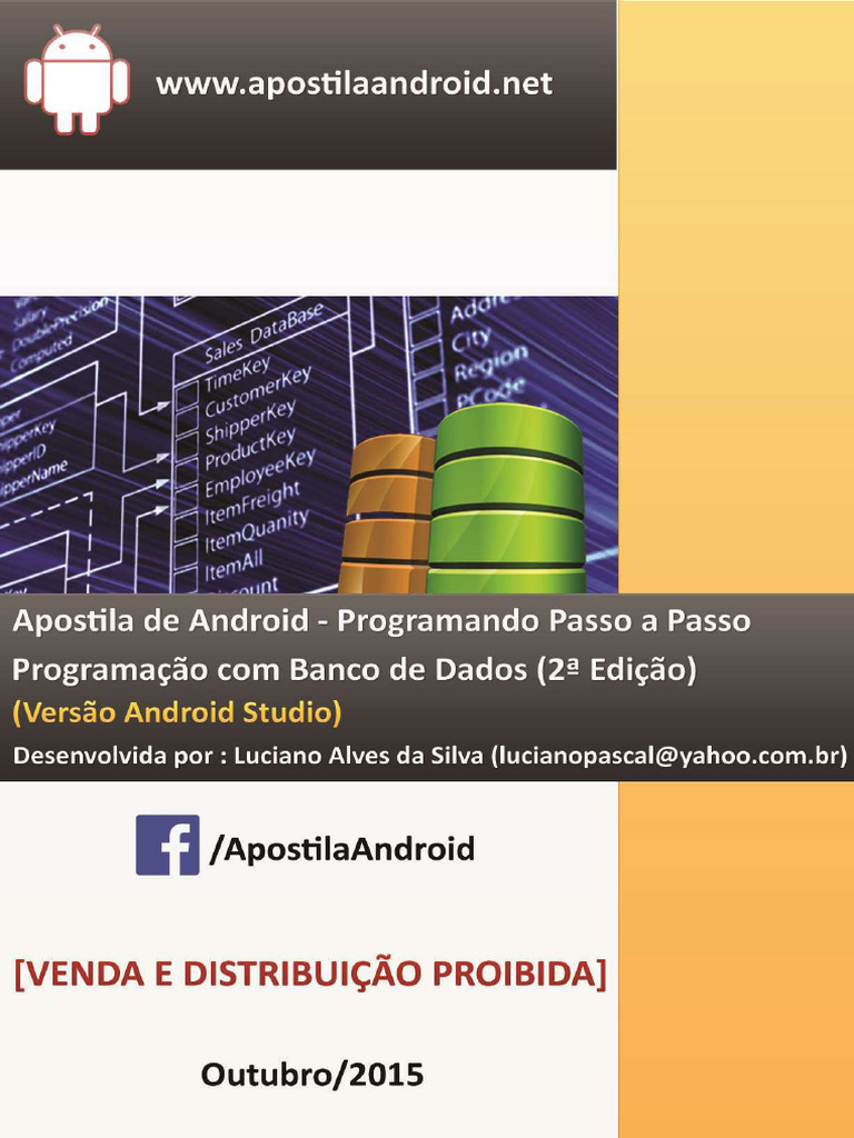 Apostila de Android Programação Com BD 2 Edição Android Studio COMPLETA ...