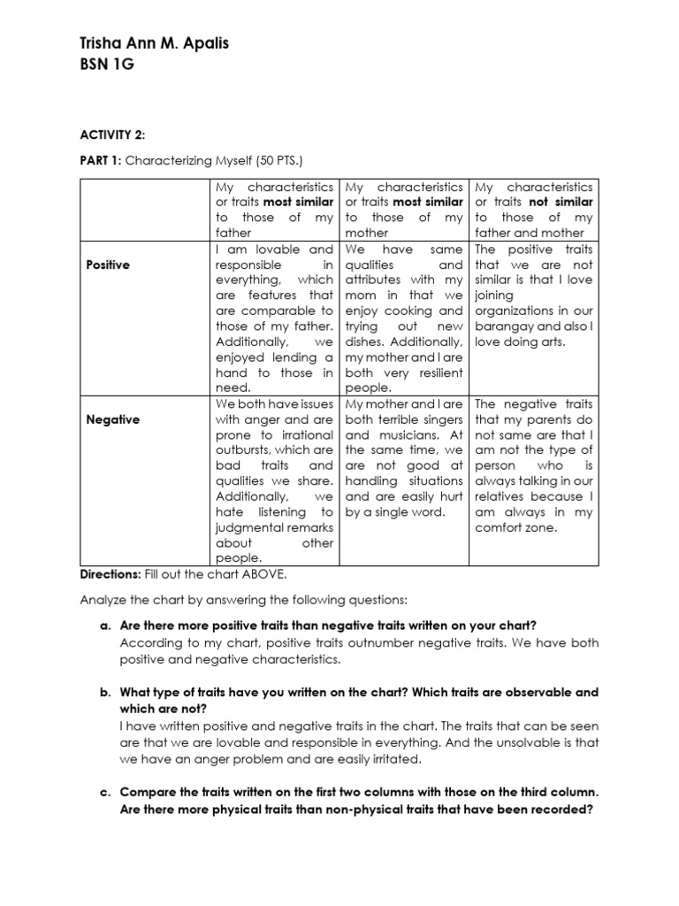 UST (1) - Apalis - Trisha - Ann - Morales - BSN1G | PDF | Gratitude | Behavior Modification