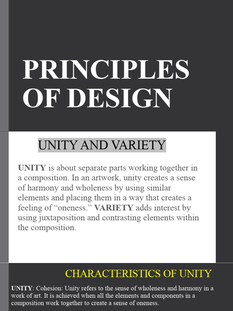 Principles of Design | PDF | Composition (Visual Arts) | Rhythm