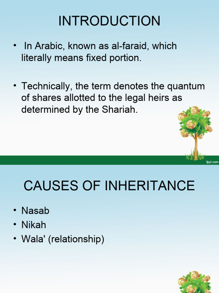 Bab 1HISTORY of Faraid | PDF | Inheritance | Religious Faiths