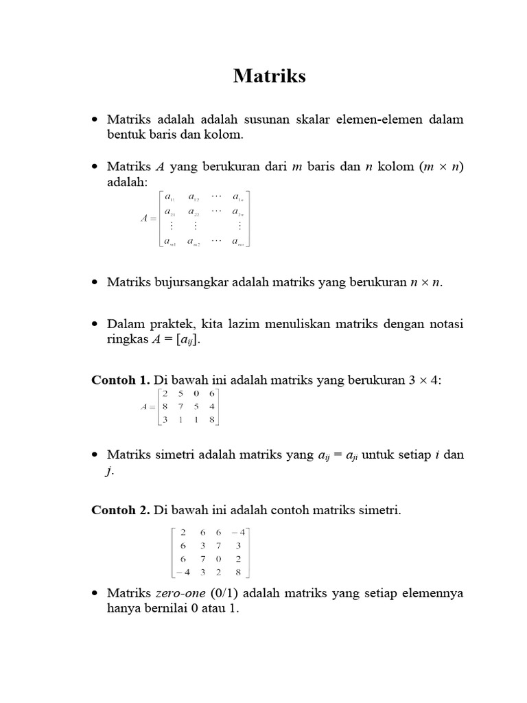 Matriks Relasi Dan Fungsi | PDF | Metode & Bahan Ajar