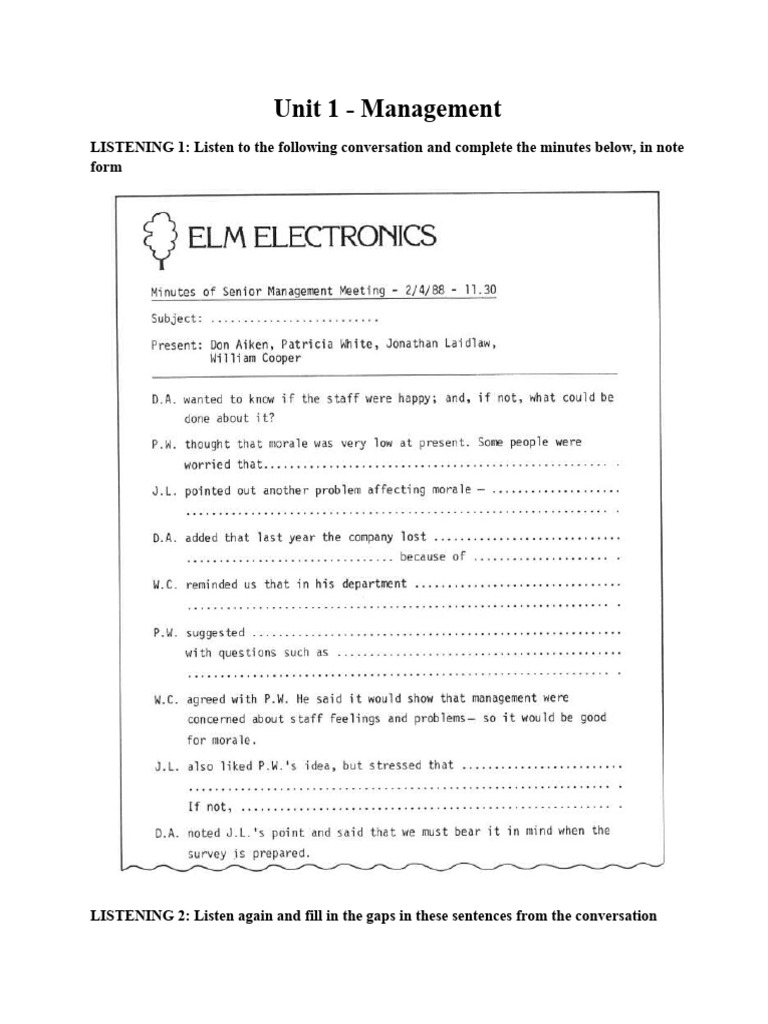 Unit 1 Management Pdf