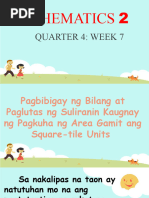 Math 3 Q4 W5 Pagsukat NG Area Gamit Ang Angkop Na Yunit | PDF