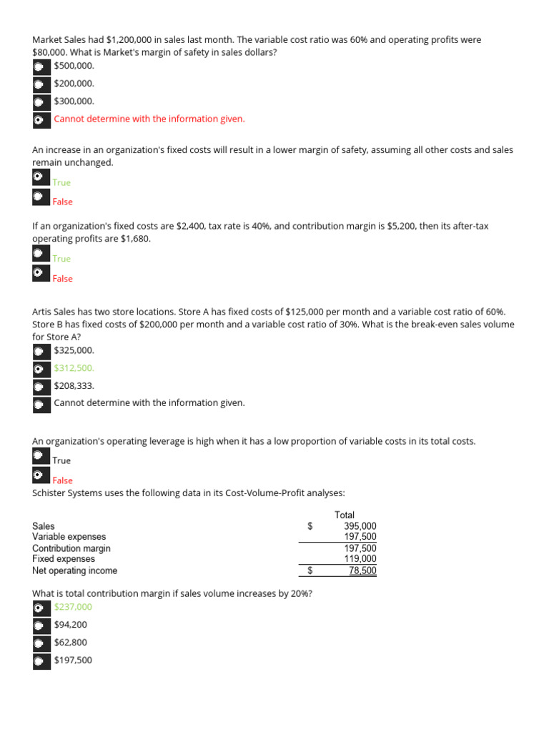 Quiz 4 CA | PDF | Income Statement | Investing