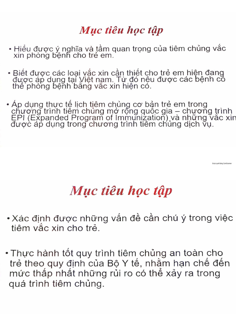 Chương Trình Tiêm CH NG M R NG | PDF
