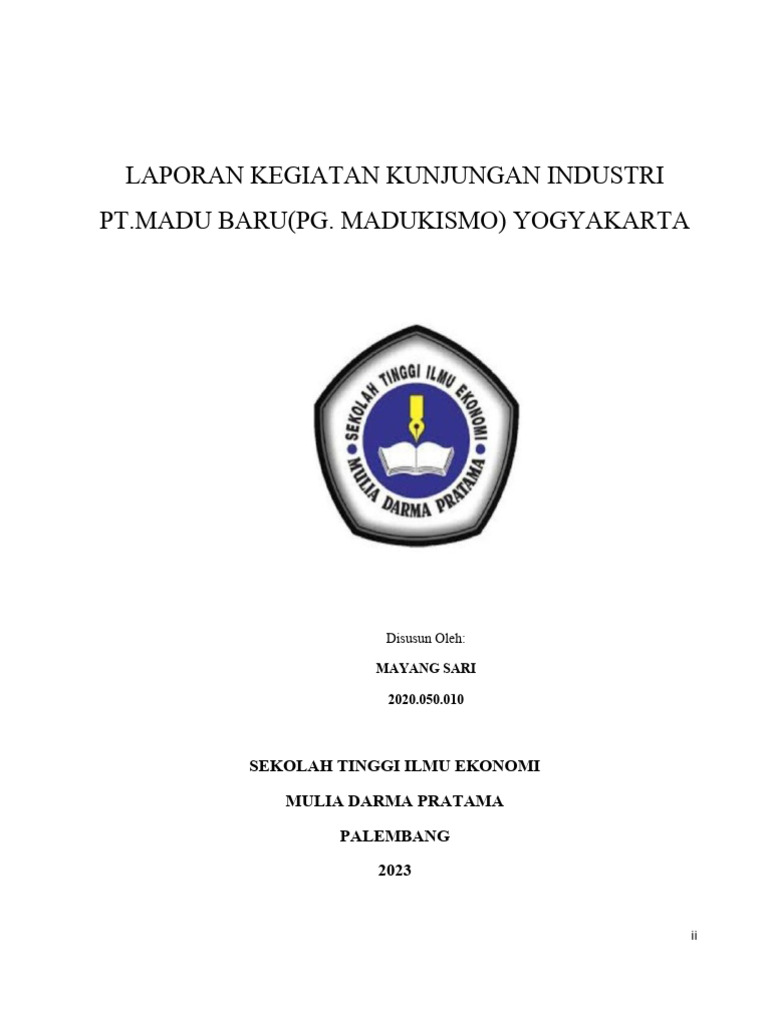 Laporan PKL (MAYANG SARI) | PDF