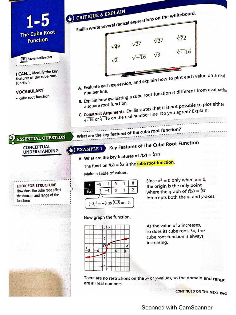 Cube Root Functions | PDF