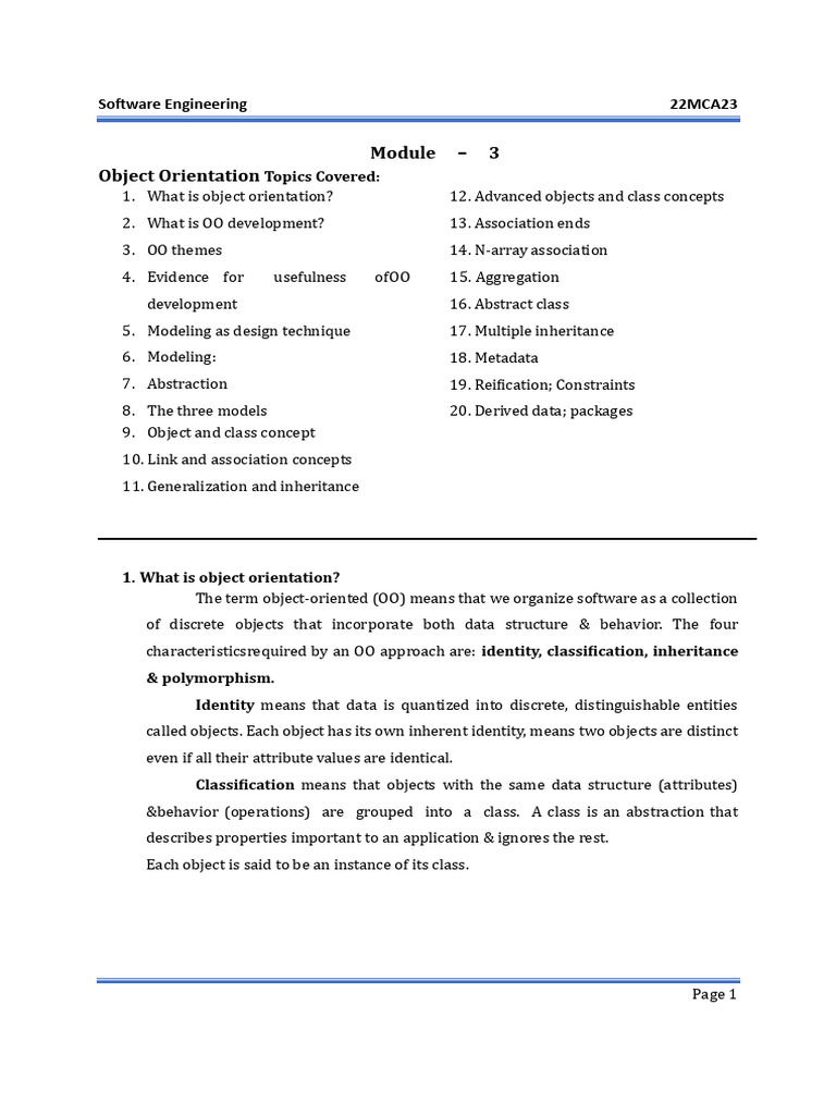 Module 3 Pdf Class Computer Programming Inheritance Object 0488