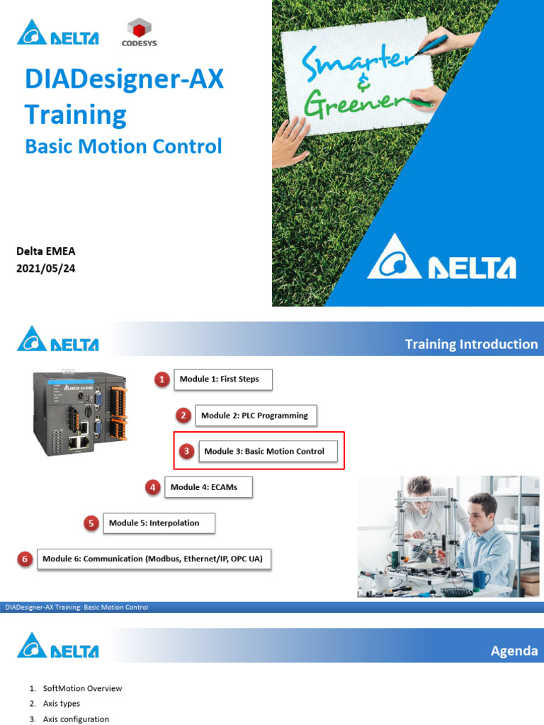 DIADesigner-AX Motion Control Training | PDF | Acceleration | Rotation ...