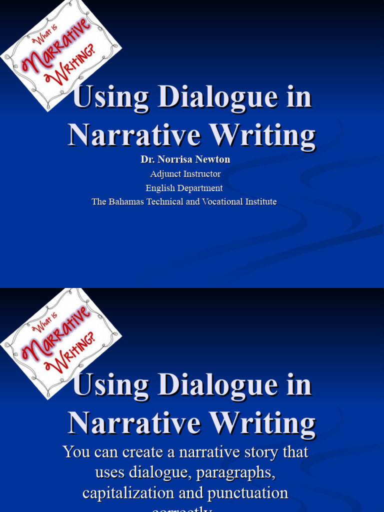 Effective Dialogue in Narrative Writing | PDF | Language Arts & Discipline