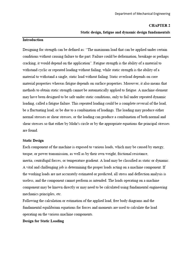 Understanding Fatigue in Mechanical Design | PDF | Strength Of ...