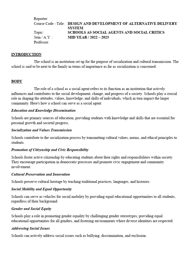 Design and Development of Alternative Delivery System | PDF ...