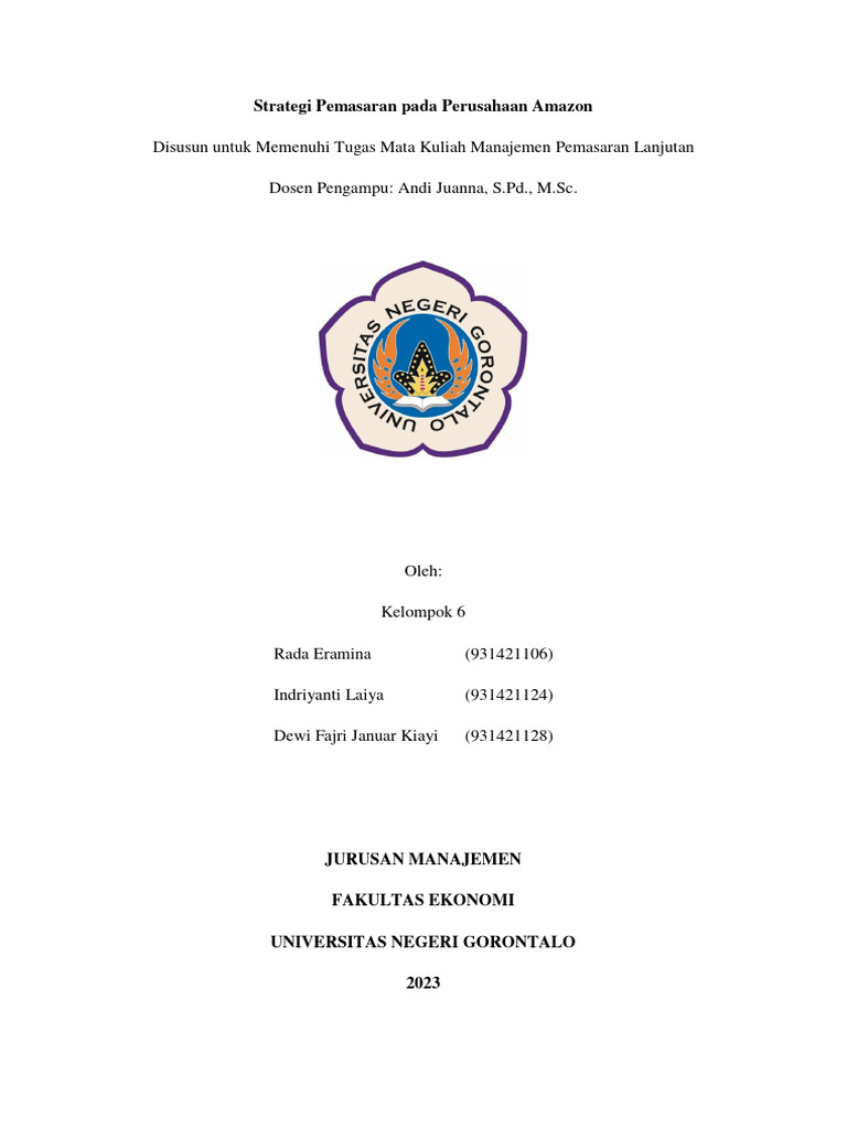 Strategi Pemasaran Pada Perusahaan Amazon | PDF