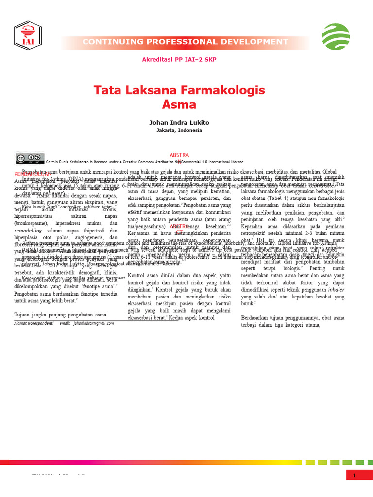 Tatalaksana Pada Penderita Asma | PDF