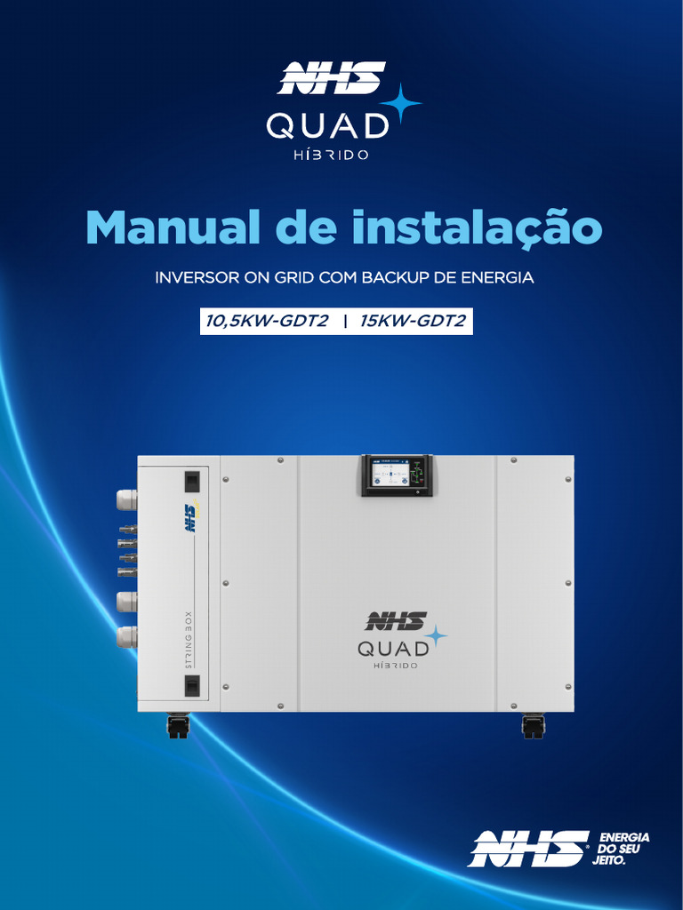 NHS Solar Manual Tecnico Inversor QUAD 10 - 5kW - 15kW | PDF