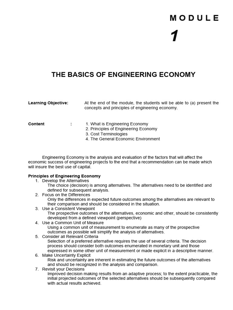001.the Basics of Engineering Economy | PDF
