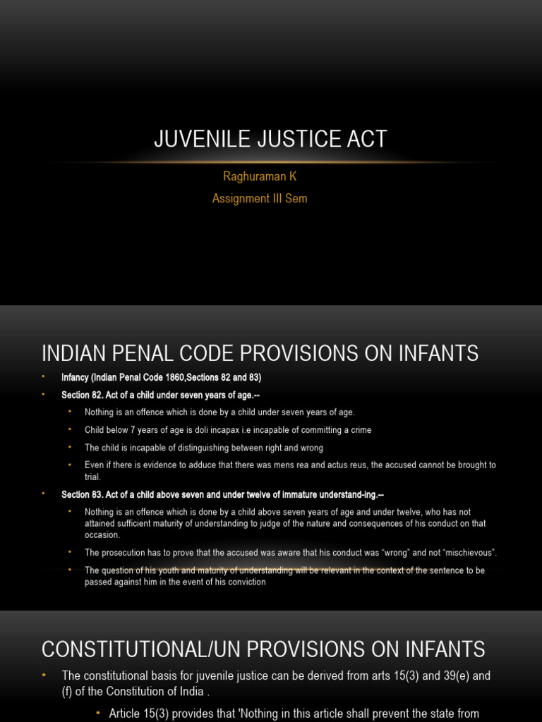 CRPC - Juvenile Justice Act | PDF