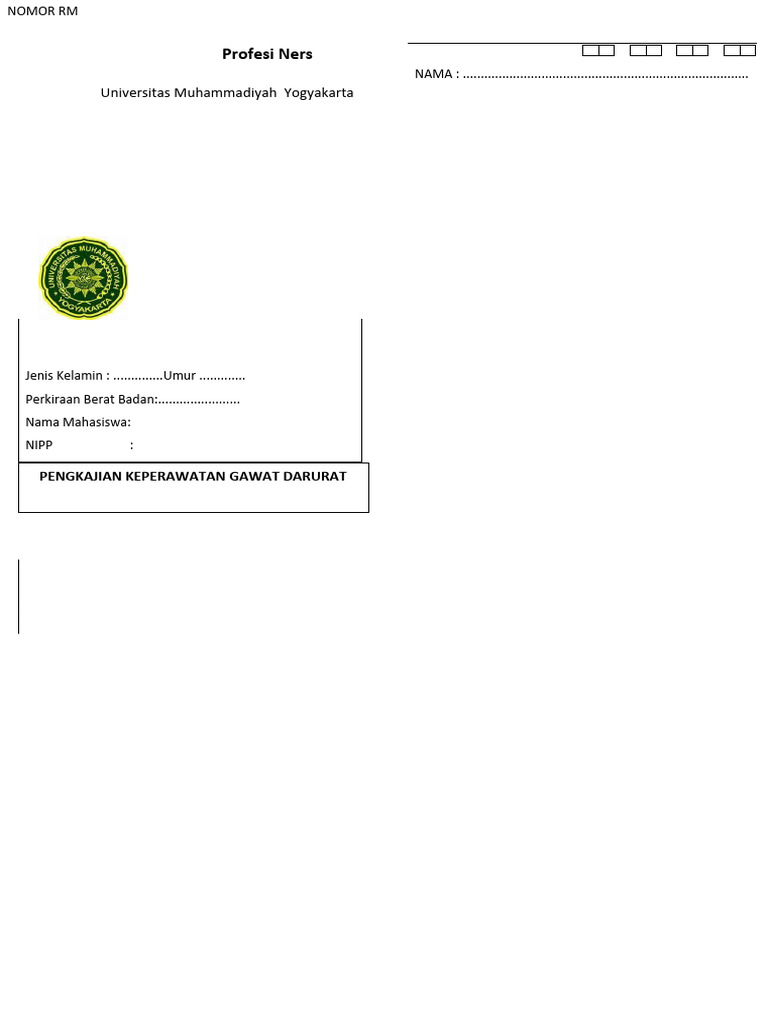 Format Pengkajian Igd Pdf