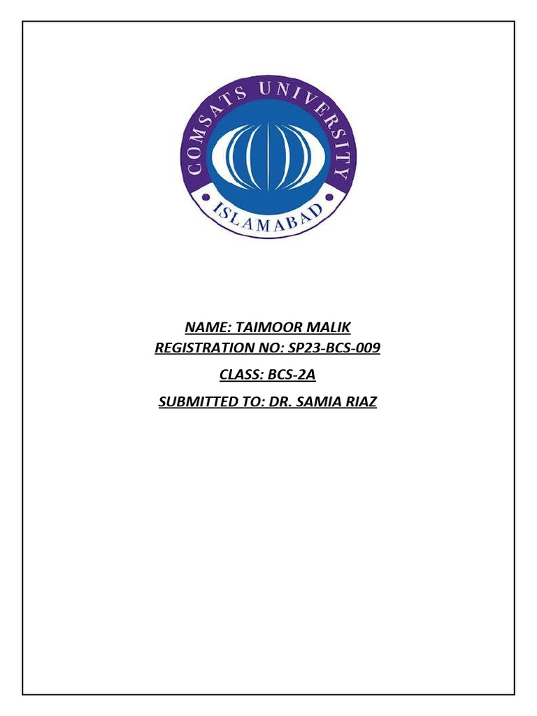 Taimoor Malik (1) - 1 | PDF | Namespace | Onomastics