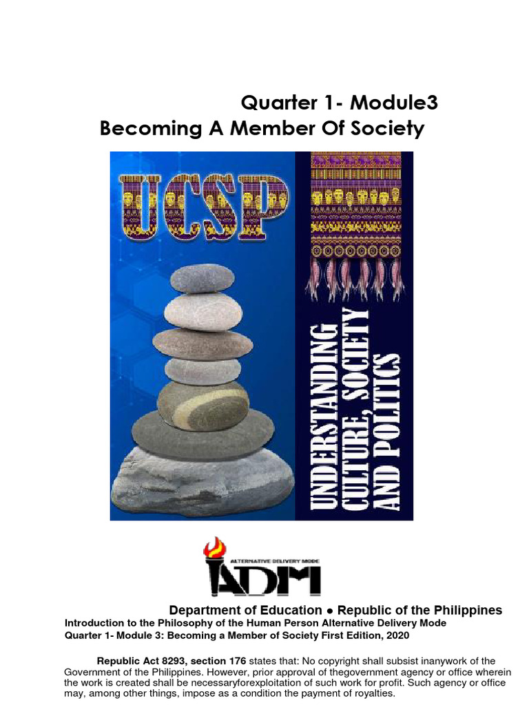 Module 3 - Becoming A Member of Society | PDF | Socialization ...