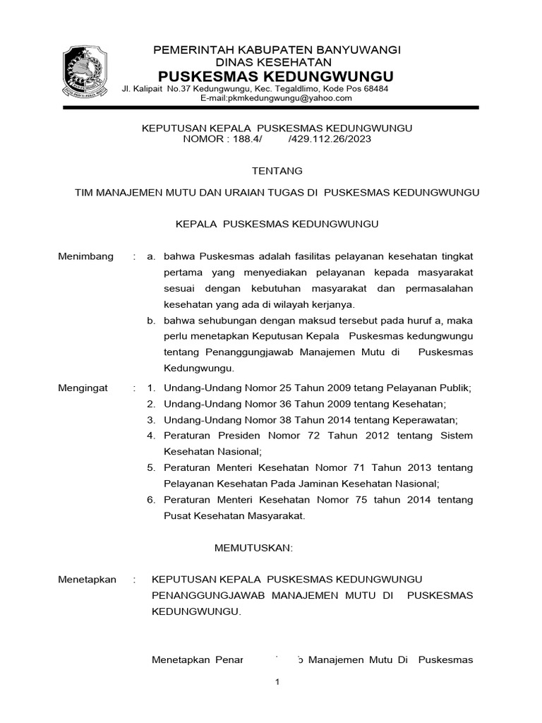 SK Tim Mutu 2023 | PDF