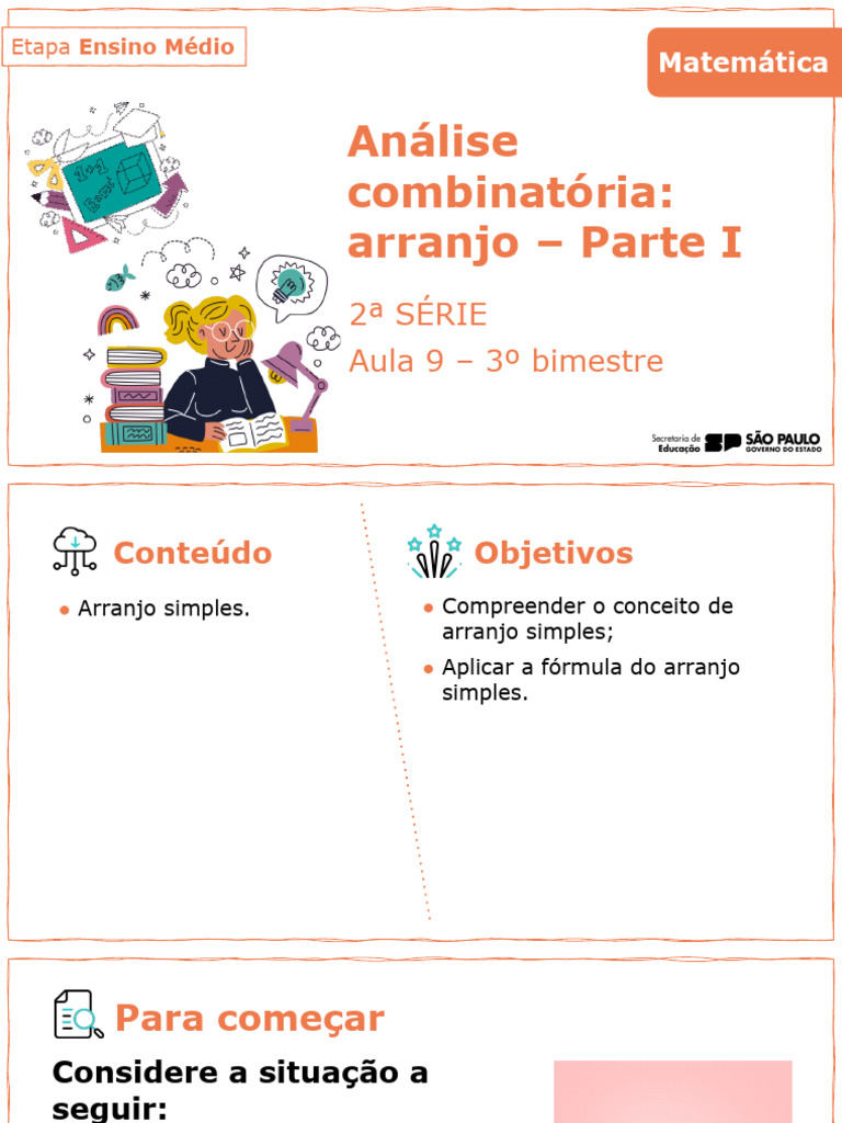 Arranjo Simples na Análise Combinatória | PDF | Combinatória