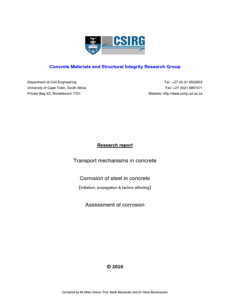 UCT - Corrosion - of - Steel - and - Corrosion - Assessment - in ...
