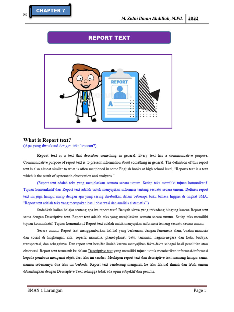 Chapter 7 - Report Text | PDF
