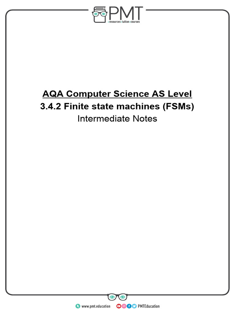 4.2. Finite State Machines (FSMS) | PDF | Computing | Conceptual Model