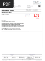 Dengue Positive Report - Chughtai Lab | PDF | Epidemiology | Animal ...