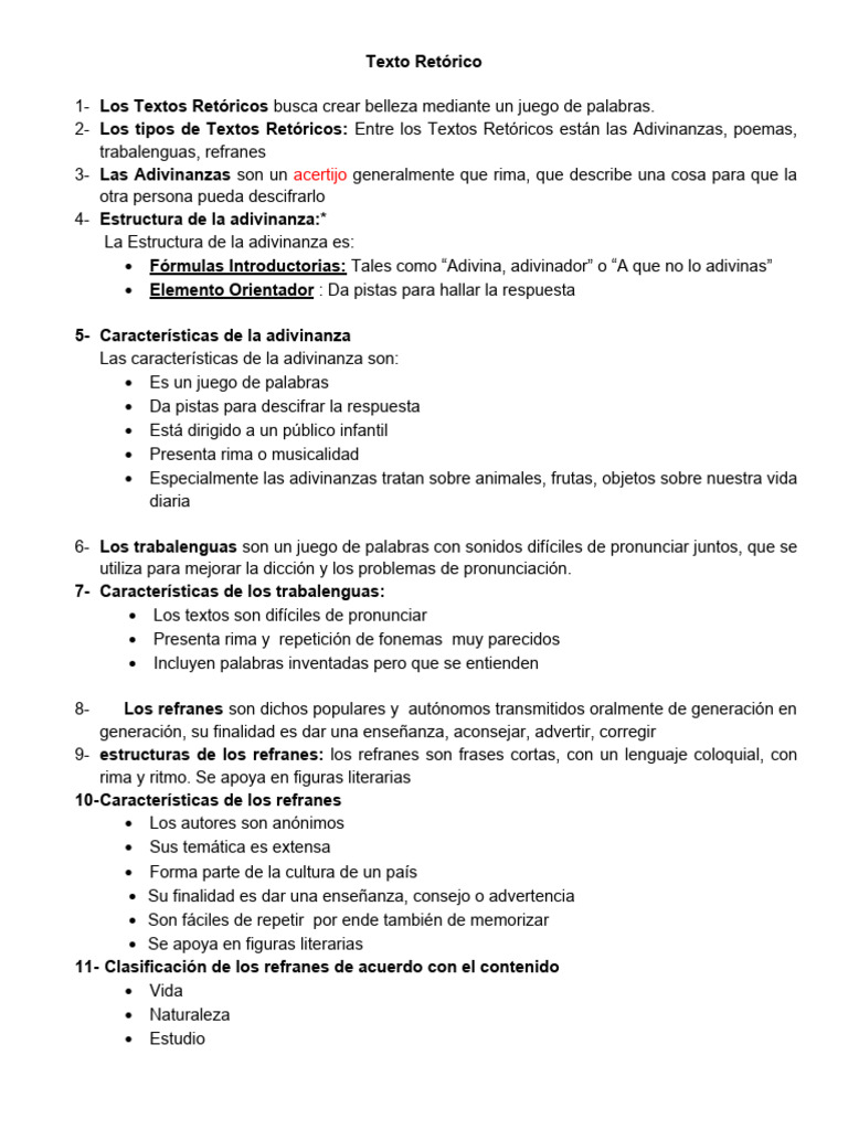 textos retoricos | PDF