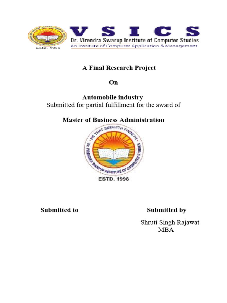 A Final Research Project | PDF | Data Analysis | Statistics