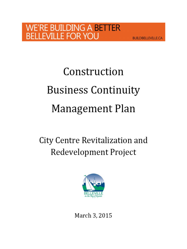 City Centre Construction Continuity Plan | PDF | Business | General ...