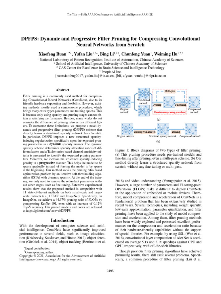 Dynamic and Progressive Filter Pruning For Compressing Convolutional ... Dynamic and Progressive Filter Pruning For Compressing Convolutional ...