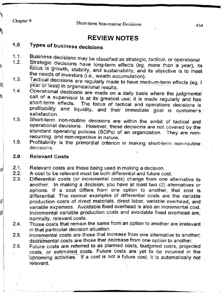 Agamata Relevant Costing PDF Free | PDF