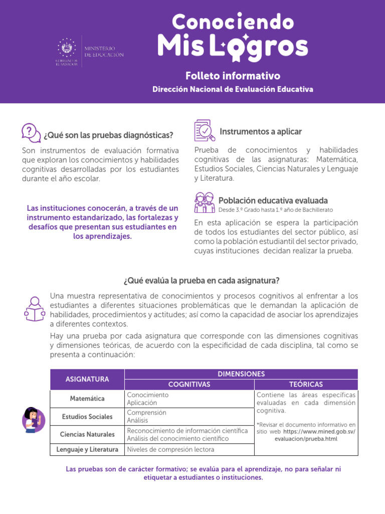 Folleto Informativo Mis Logros | PDF
