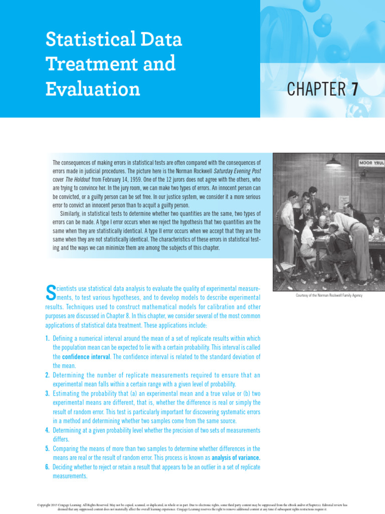 CH 7 Statistical Data Treatment and Evaluation | PDF | Confidence ...