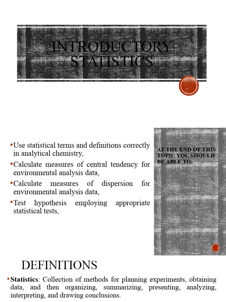 Lecture 2 - Introductory Statistics | PDF | Statistics | Level Of Measurement