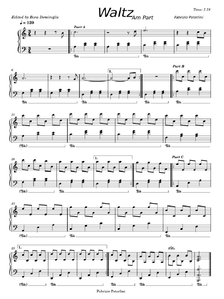 Fabrizio Paterlini Waltz | PDF