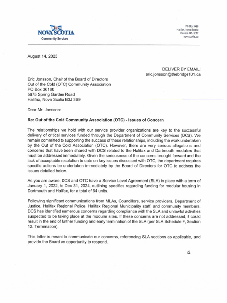 DCS Letter, Aug. 14, 2023 | PDF