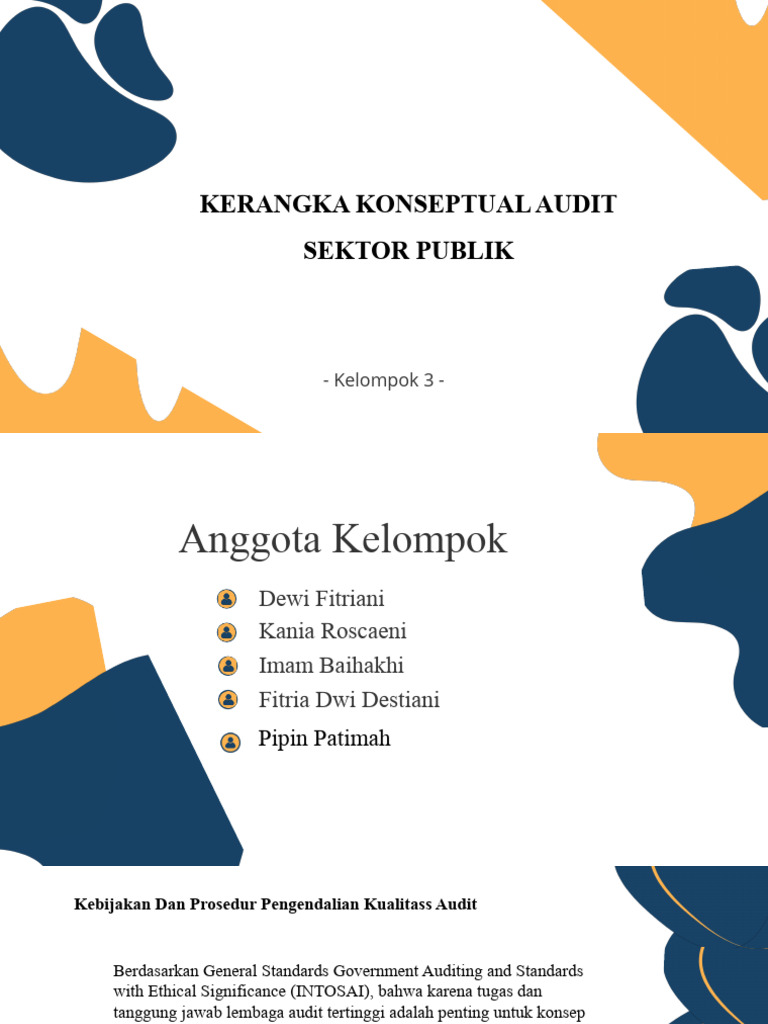 Kerangka Konseptual Audit Sektor Publik | PDF | Bisnis | Pengelolaan ...