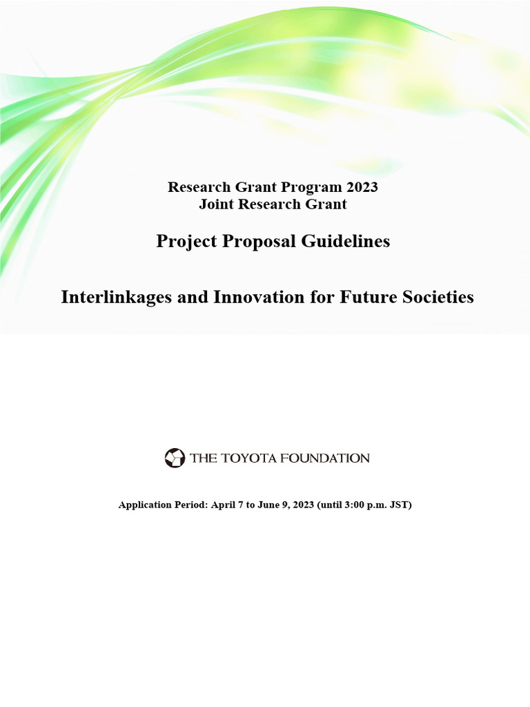 2023 Research Proposal Guideline4.27. | PDF