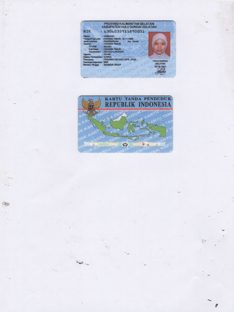 Scan E-KTP Hamidah | PDF
