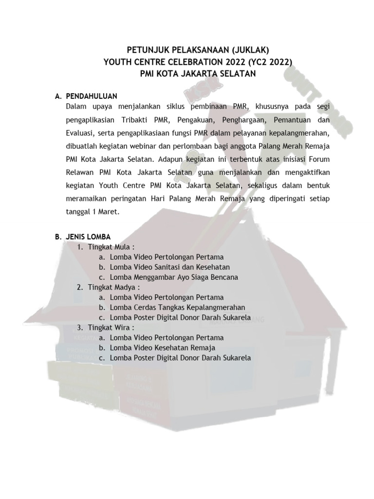 Juklak Dan Juknis YC2 2022 | PDF